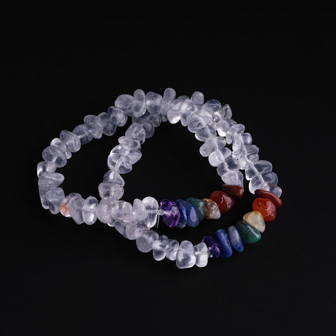 Seven Chakra Bracelet – Clear Quartz – Amplify & Align - Etsy