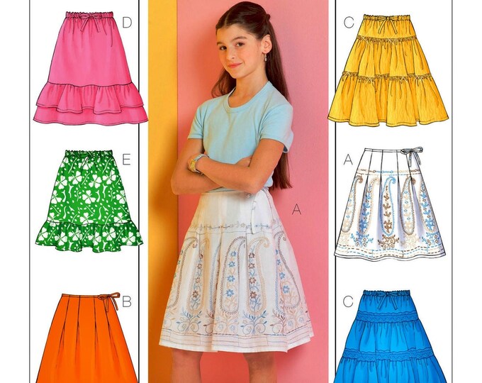 Butterick Six Sew Fast & Easy Sewing Pattern B4722 Tween Girl's Skirt ...