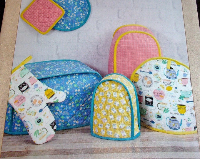 Kwik Sew Sewing Pattern R10850/K4292 Tea Pot Cozy Potholders & Oven ...