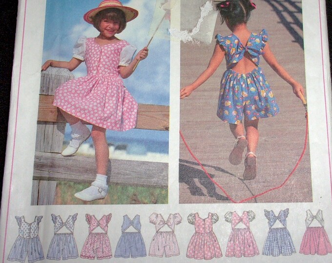Simplicity Sewing Pattern 9573 Design Your Own Girl's Sun Dress & Open ...