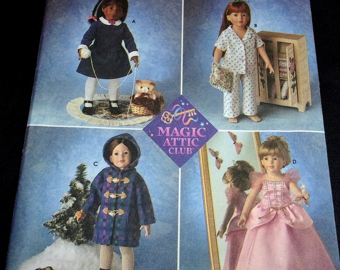 Simplicity Sewing Pattern 8460 Clothes for 18" Magic Attic Club Doll ...