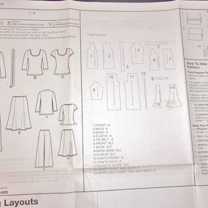 New Look Sewing Pattern 6735 Jacket Top Skirt Pants Misses Women's Knit ...