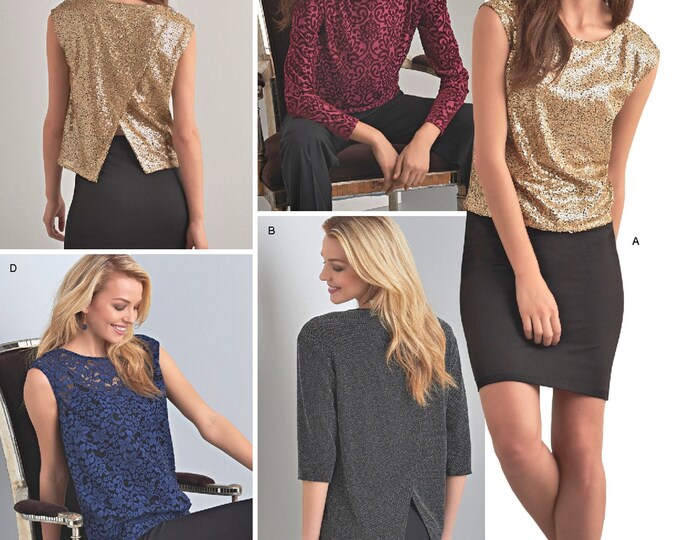 Simplicity Karen Z Pattern 8260 Tunic Top With Long or 3/4 Length ...