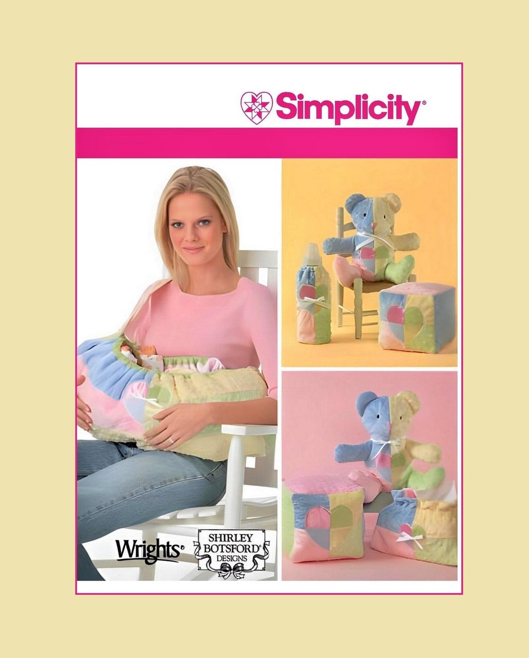 Simplicity Shirley Botsford Sewing Pattern 4075 Infant Carrier ...