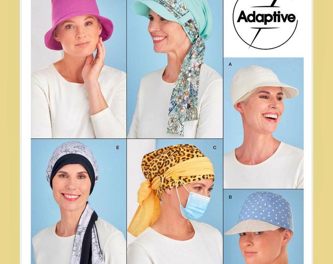 Simplicity Adaptive Sewing Pattern S9491 Chemotherapy Head Coverings ...