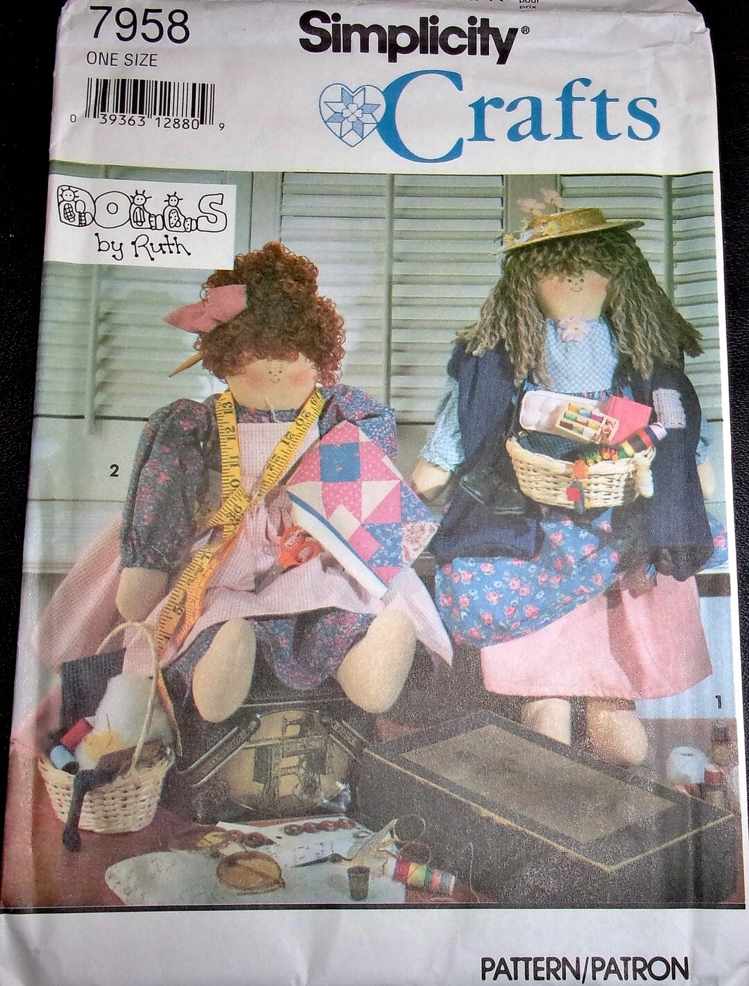 Vtg Simplicity Dolls by Ruth Sewing Pattern 7958 20 Quilter Sewer ...