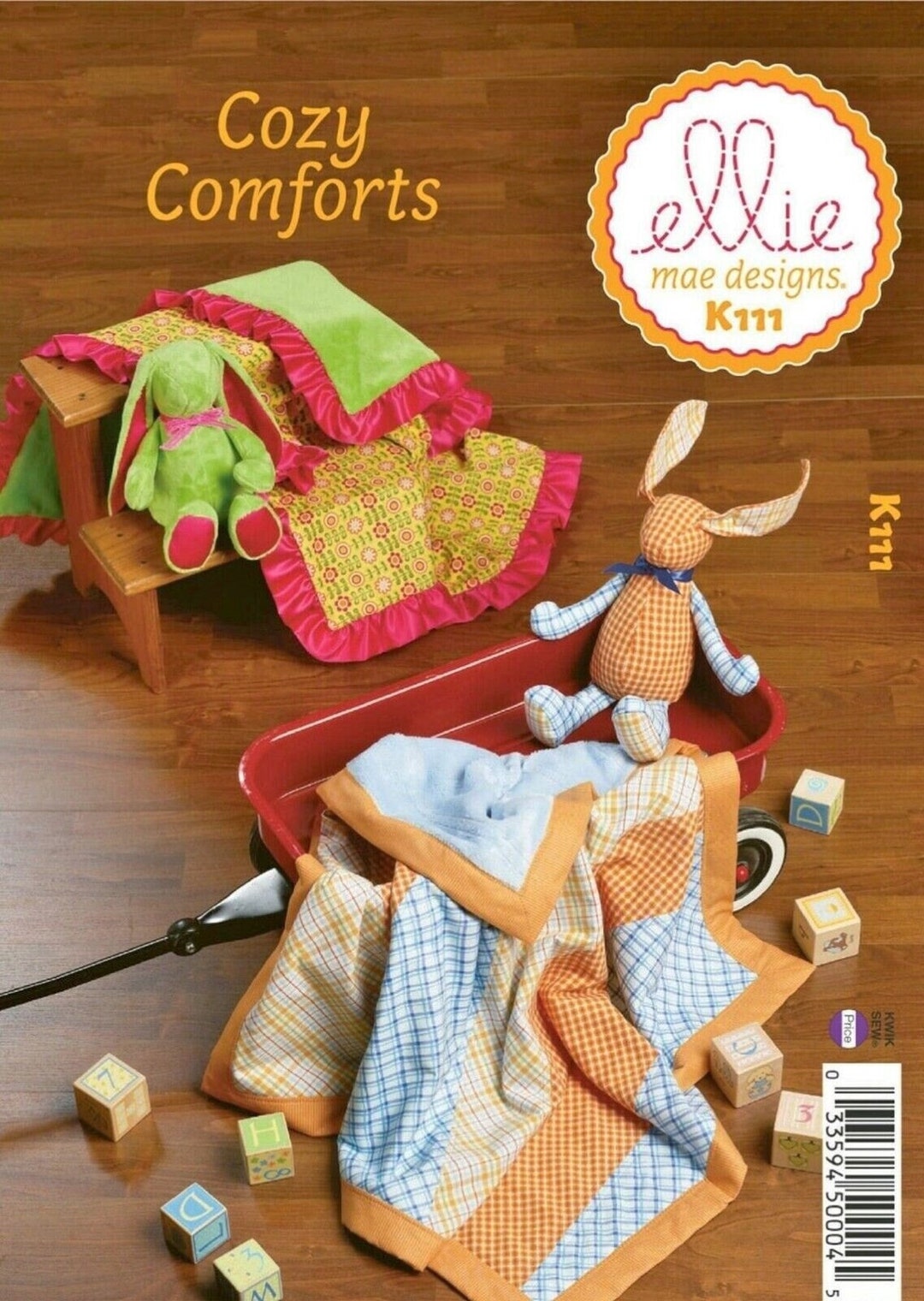Kwik Sew Ellie Mae Cozy Comforts Sewing Pattern K111 Cloth & Plush ...