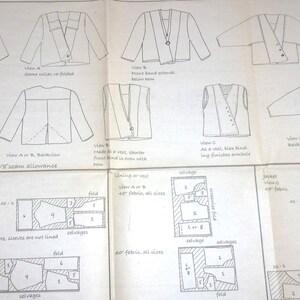 Lois Ericson Studio Sewing Pattern Number 7 Folds & Edges Art Vest Top ...