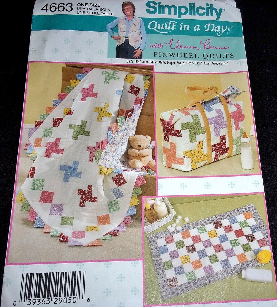 Simplicity Eleanor Burns Quilting Sewing Pattern 4663 Aunt Edna's Quilt ...