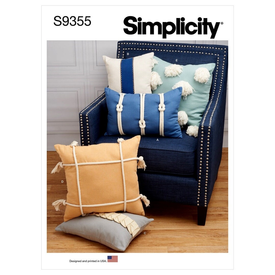 Simplicity Sewing Pattern S9355 Decorator Pillows Square and Rectangle ...