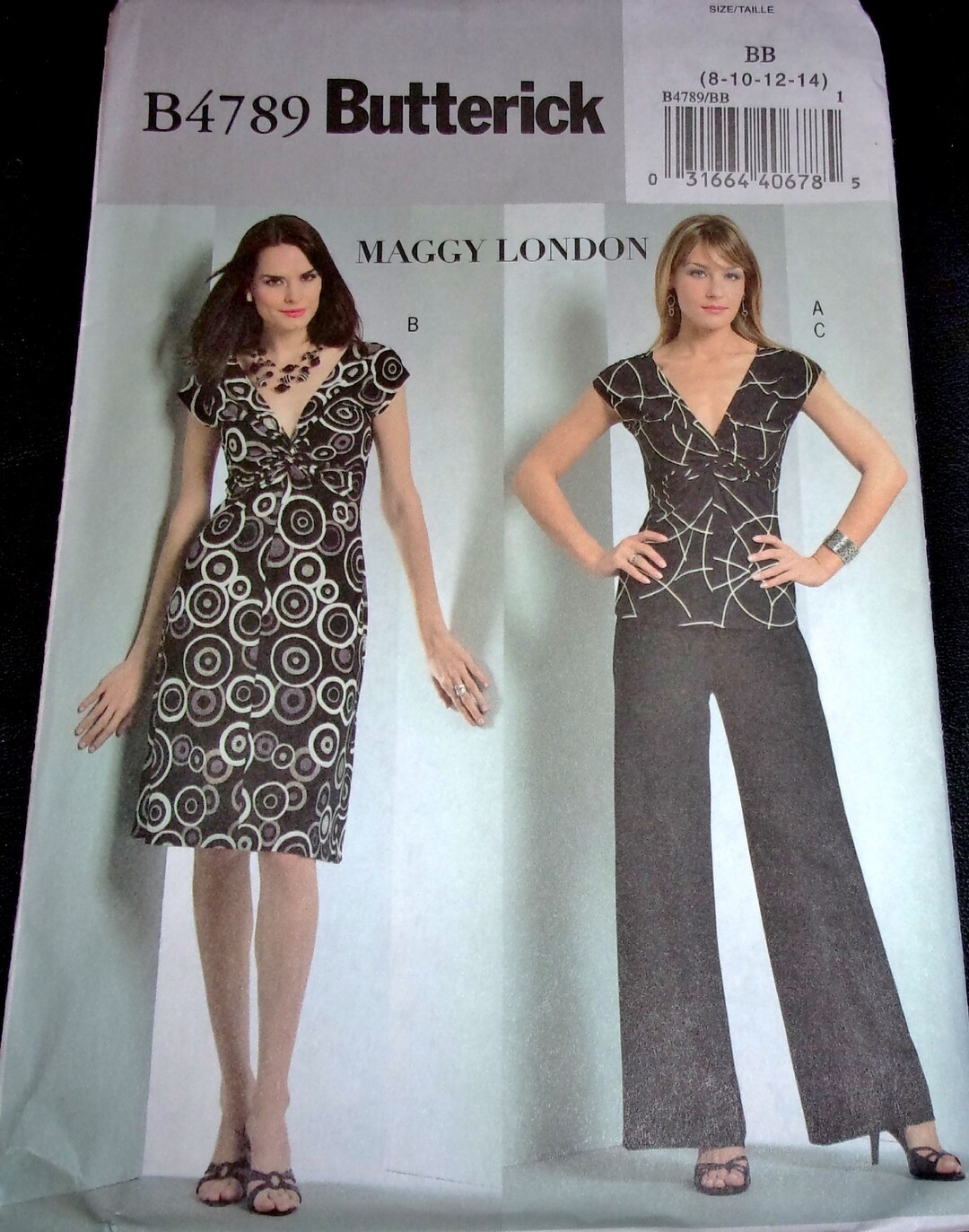 Butterick Maggy London Design Sewing Pattern B4789 Dress Tunic Top ...
