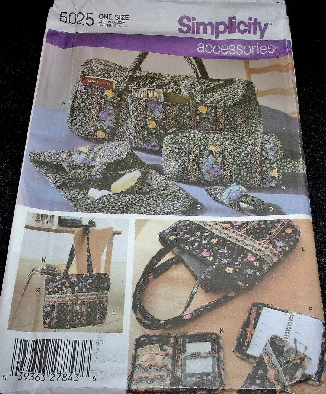 Simplicity Sewing Pattern 5025 Tote Bag Duffle Duffel Shoe Carrier ...