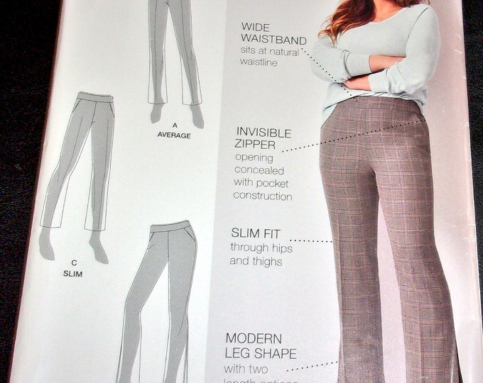Simplicity Amazing Fit Sewing Pattern R10032/8744 Boot Cut Pants Slim ...
