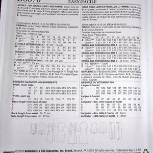 Butterick Wardrobe Sewing Pattern B6670 Wrap Dress Skirt Top Pants ...