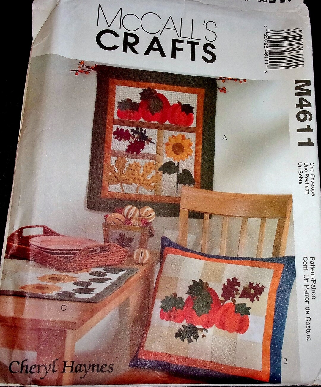 Mccall's Cheryl Haynes Sewing Pattern M4611 Sunflowers Autumn Leaves ...
