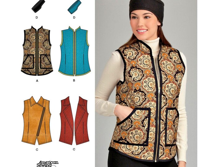 Simplicity American Sewing Guild Pattern 1499 Vest With Pockets and ...