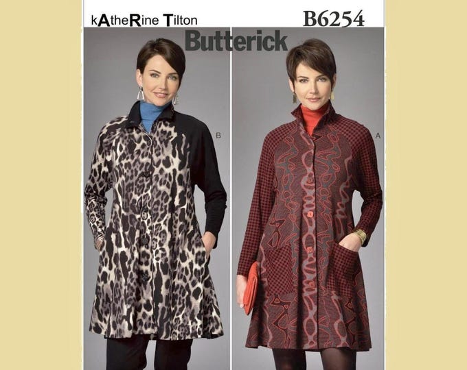 Butterick Katherine Tilton Sewing Pattern B6254 Swing Jacket ...