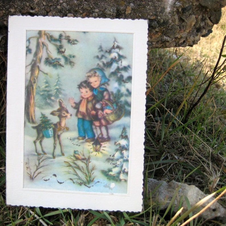 VINTAGE Folder Post Card From Bulgaria Greeting Glitter - Etsy