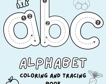 Editable ABC Coloring and Tracing Book – Fun & Educational Printable ...