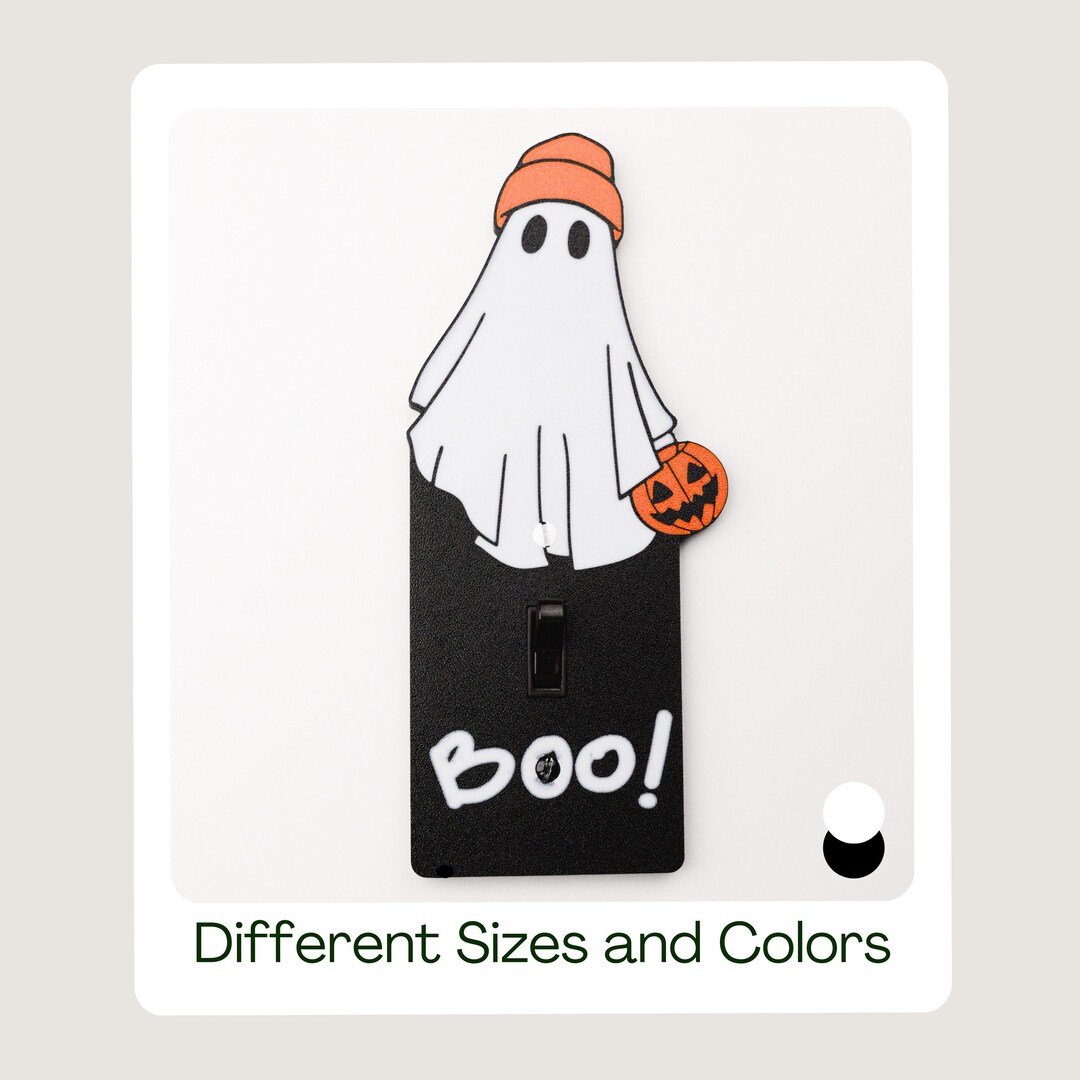 Creepy Ghosts Triple Light Switch Cover 1 2 3 Gang Wall Plate 3D ...
