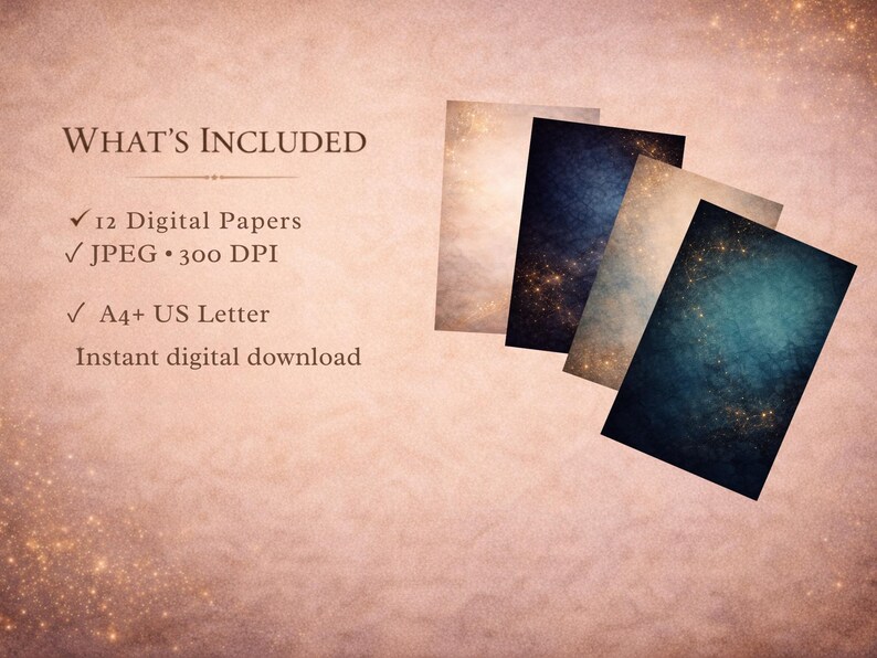 Twilight Alchemy Digital Paper Pack | Soulful Vintage Backgrounds ...