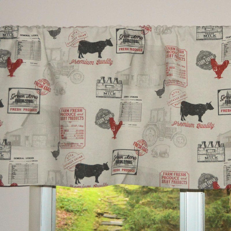 Farmhouse Valance - Etsy