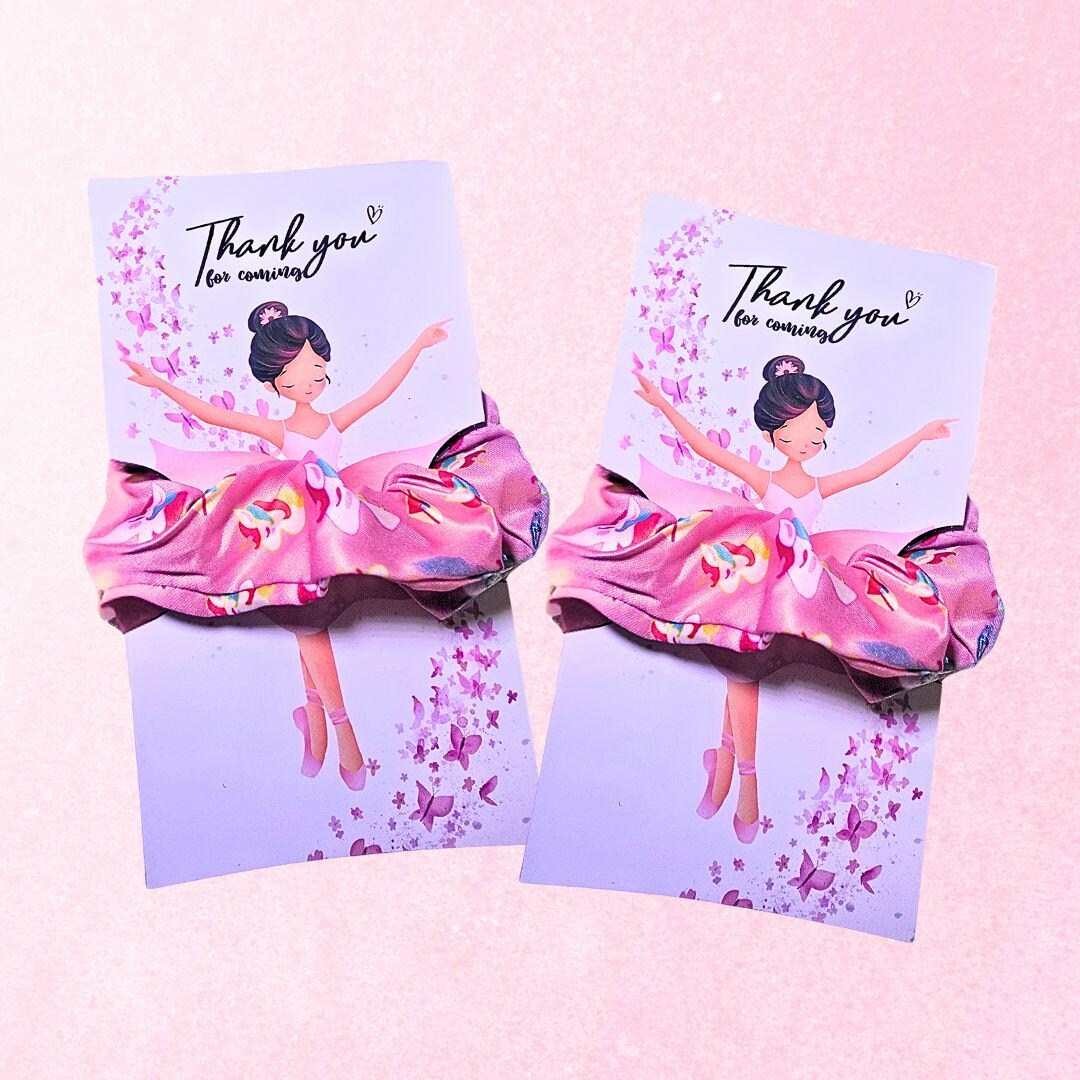 Ballerina Scrunchie Holder - Thank You Card Printable Party Favor for ...