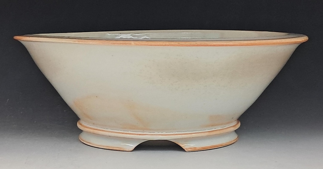 Porcelain Bonsai Pot With Shino Glaze - Etsy