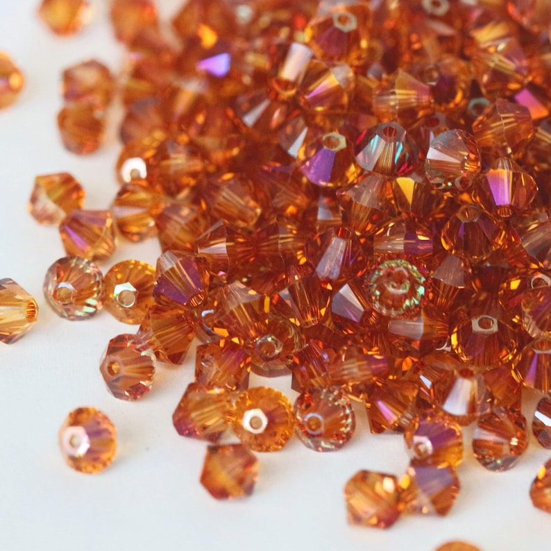 Swarovski 5328 Crystal Astral Pink Xilion Bicone Beads, Genuine ...