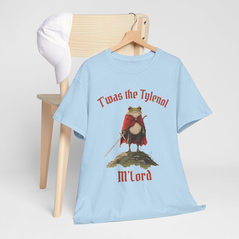 Twas the Tylenol M'lord Funny Frog Meme Shirt, Unisex Cotton Tee - Etsy