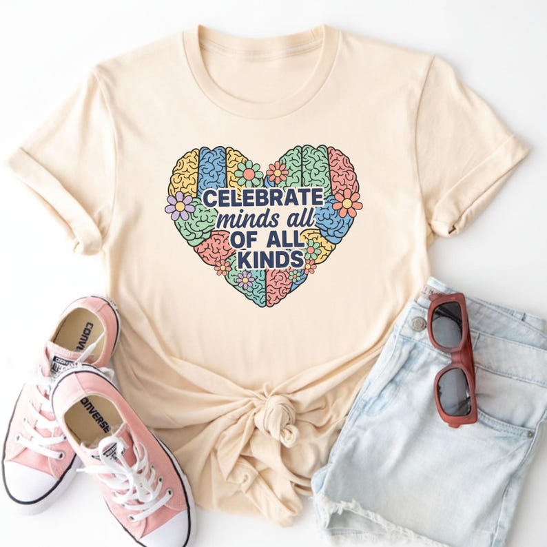 Celebrate Minds of All Kinds Shirt, Neurodiversity T-shirt, Autism ...