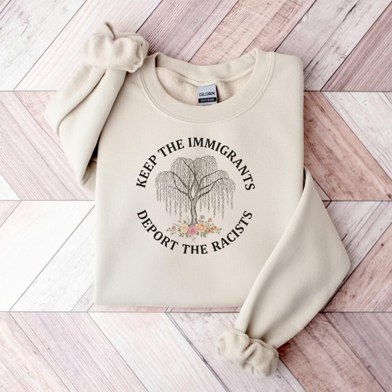 Keep the Immigrants Deport the Racists Shirt, Pro Immigrant Tee, Anti Racism Gift, Human Rights ...