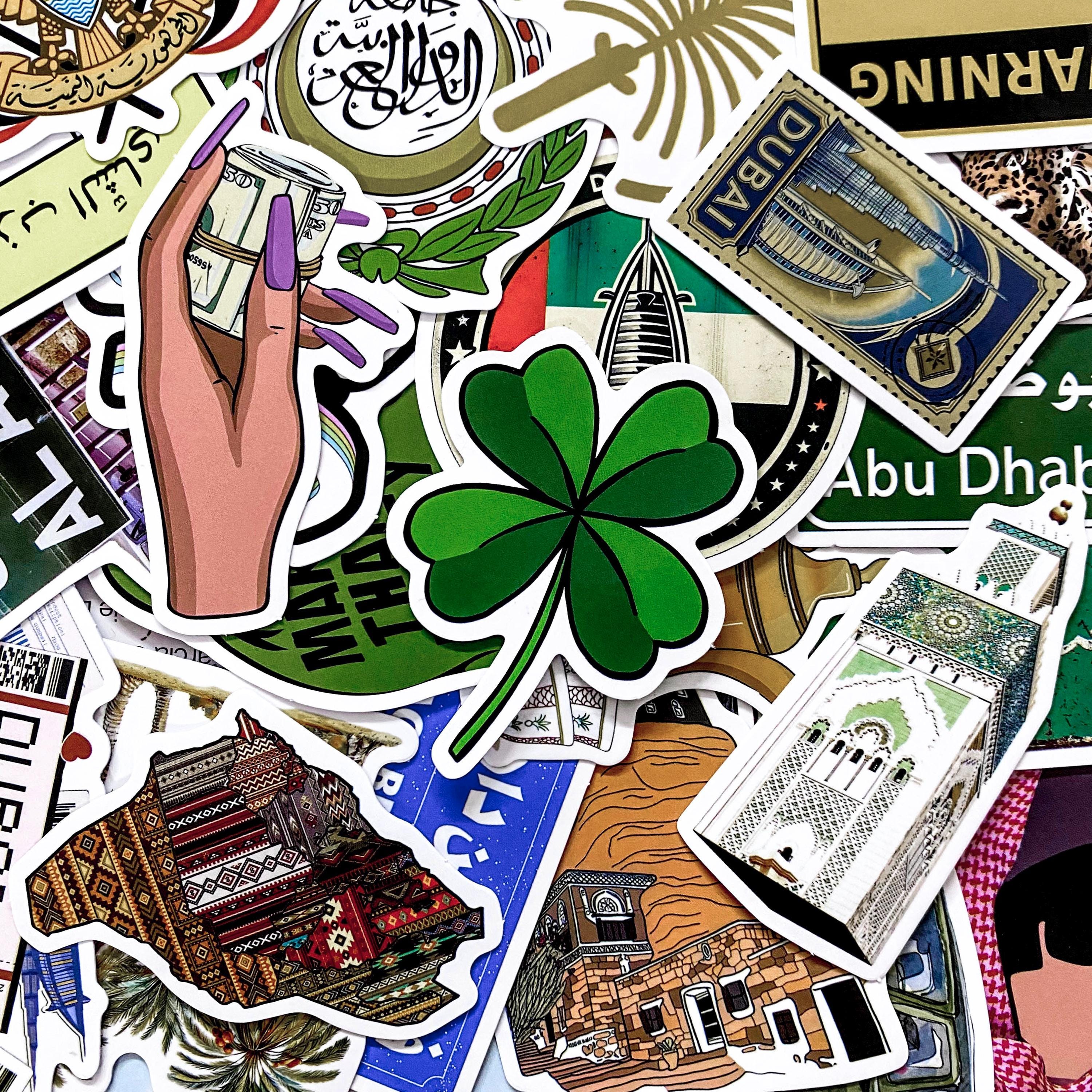 Pack of 50 Arabic Stickers, Middle Eastern Culture Stickers, Arabic ...