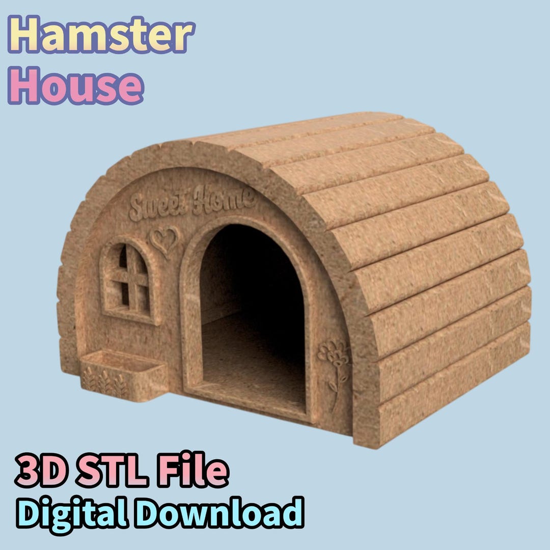 Hamster House Stl File: Stl File for 3D Printing (digital Download) - Etsy