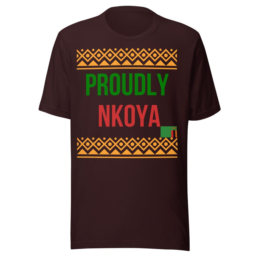 Proudly Nkoya T-shirt | African Culture Tee | Unisex Zambia Pride Shirt ...