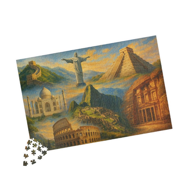 Seven Wonders of the World Jigsaw Puzzle 1000 Piece | Famous Global ...