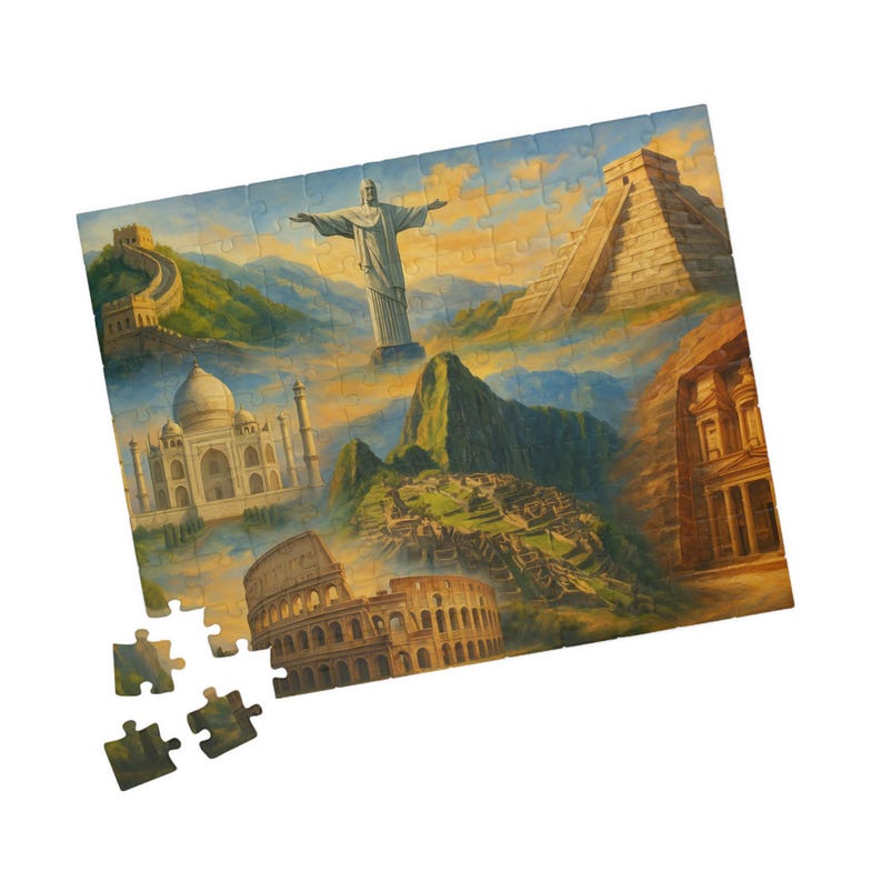 Seven Wonders of the World Jigsaw Puzzle 1000 Piece | Famous Global ...