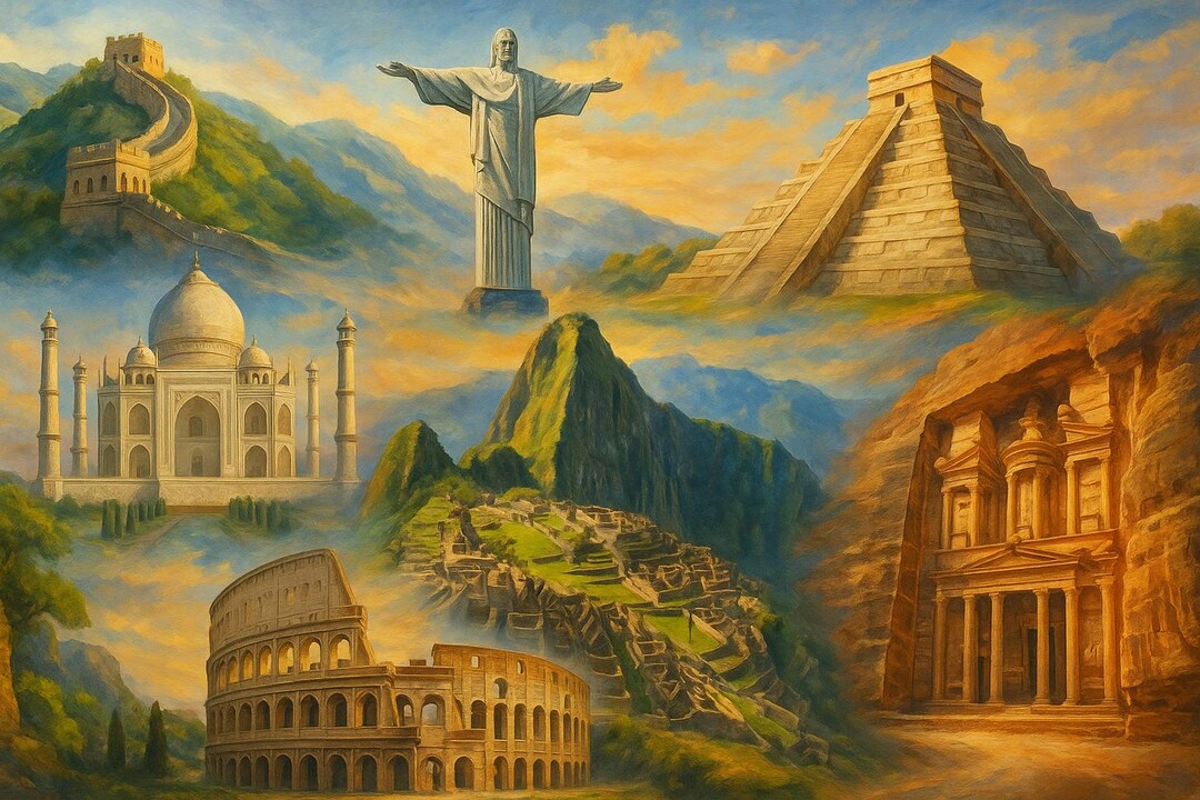 Seven Wonders of the World Jigsaw Puzzle 1000 Piece | Famous Global ...