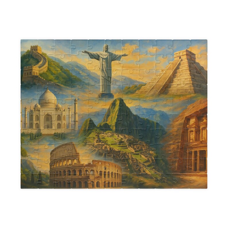 Seven Wonders of the World Jigsaw Puzzle 1000 Piece | Famous Global ...