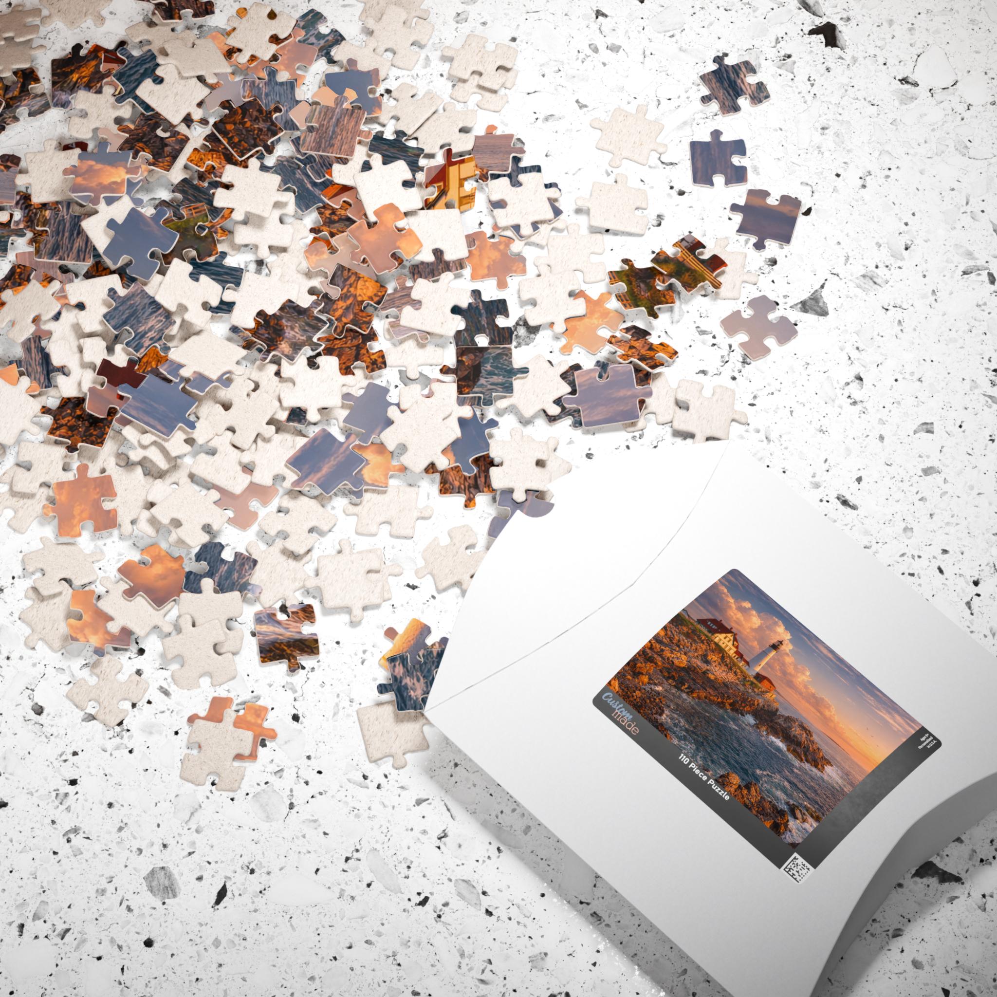 Portland Head Lighthouse Maine Jigsaw Puzzle | New England Coastal ...