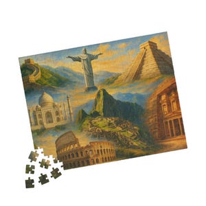 Seven Wonders of the World Jigsaw Puzzle 1000 Piece | Famous Global ...