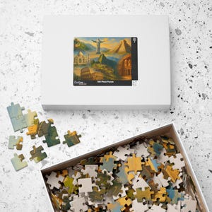 Seven Wonders of the World Jigsaw Puzzle 1000 Piece | Famous Global ...