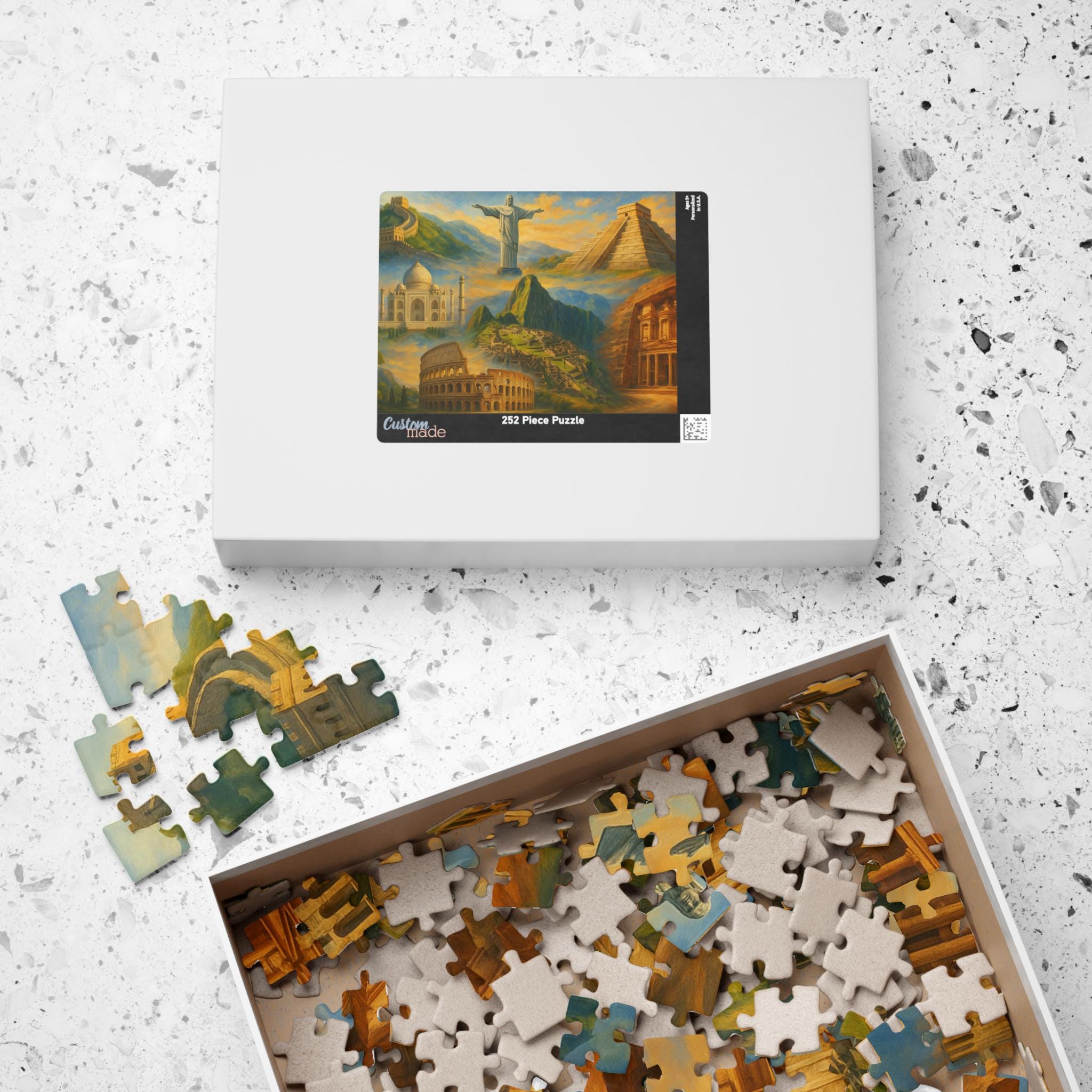 Seven Wonders of the World Jigsaw Puzzle 1000 Piece | Famous Global ...
