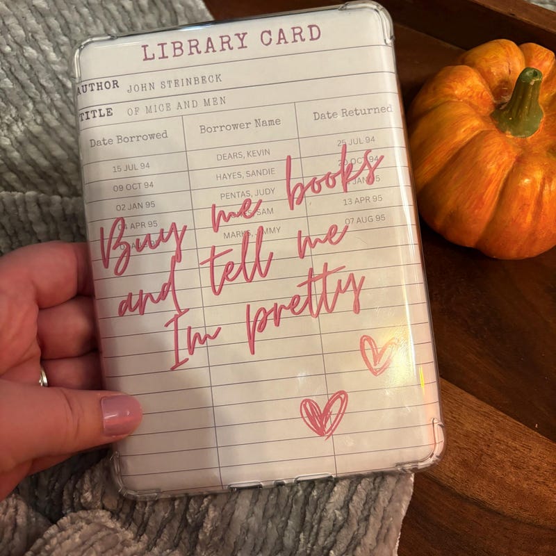 Printable Kindle Insert - Etsy