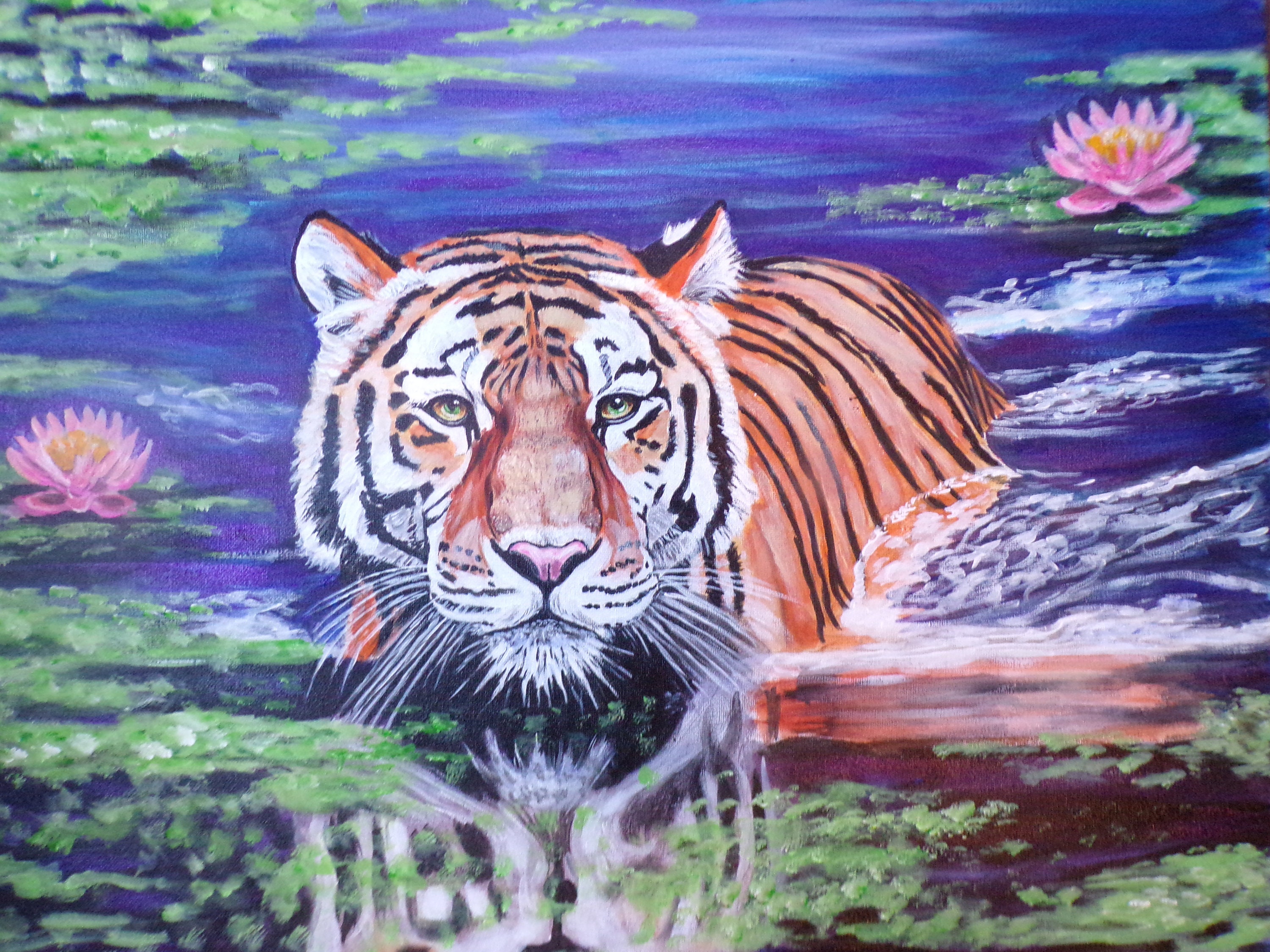 Acrylic Paintings Of Tigers