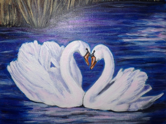 Beautiful Swan Painting
