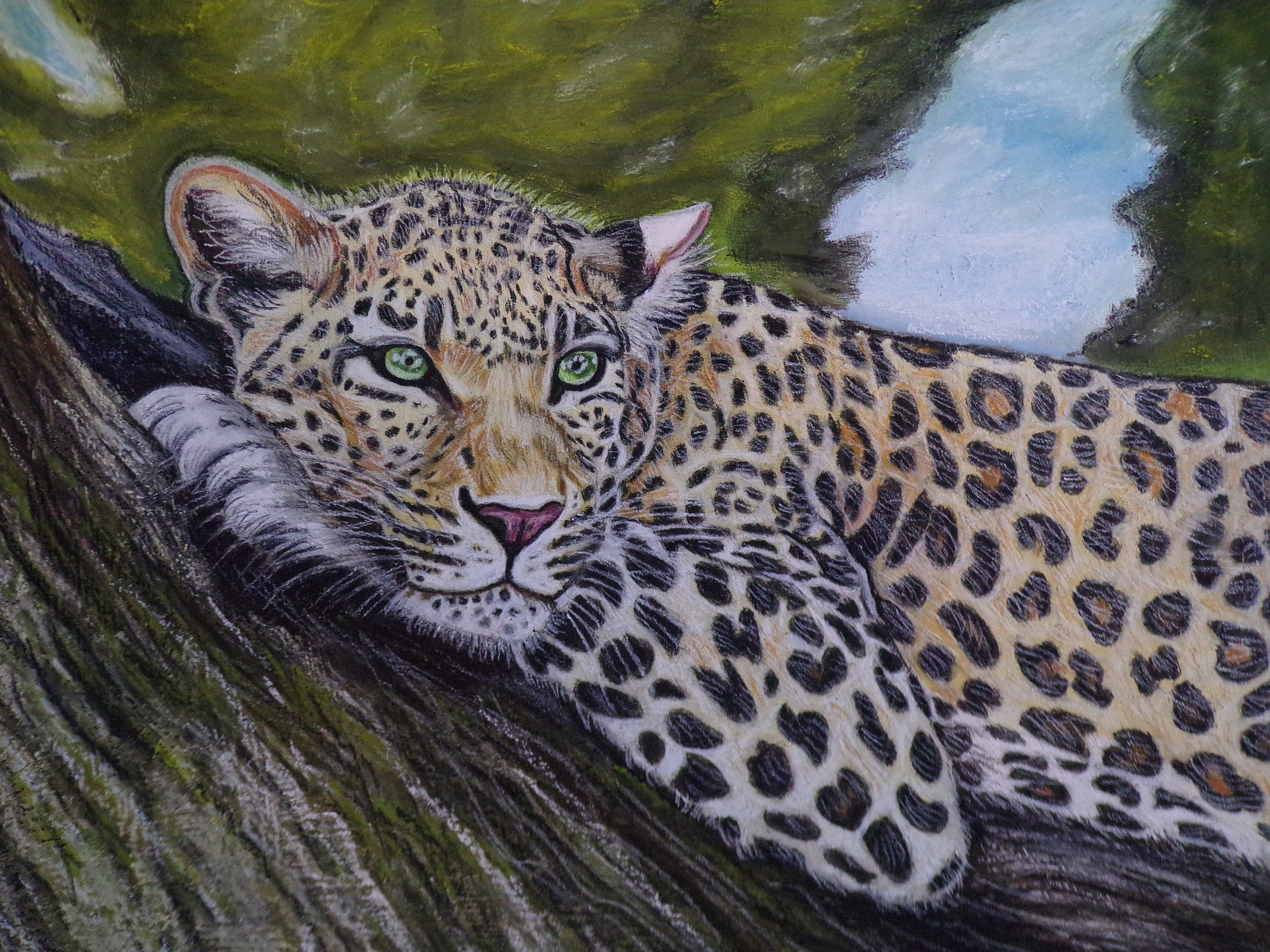Leopard Oil Painting