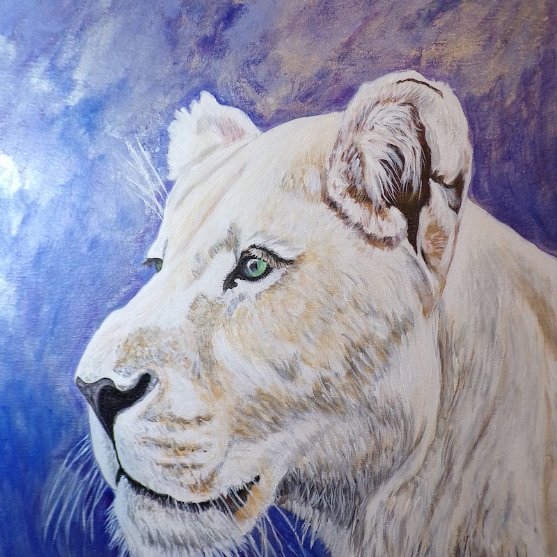 Lioness Painting - Etsy