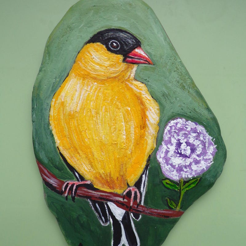Painted Rocks Birds - Etsy