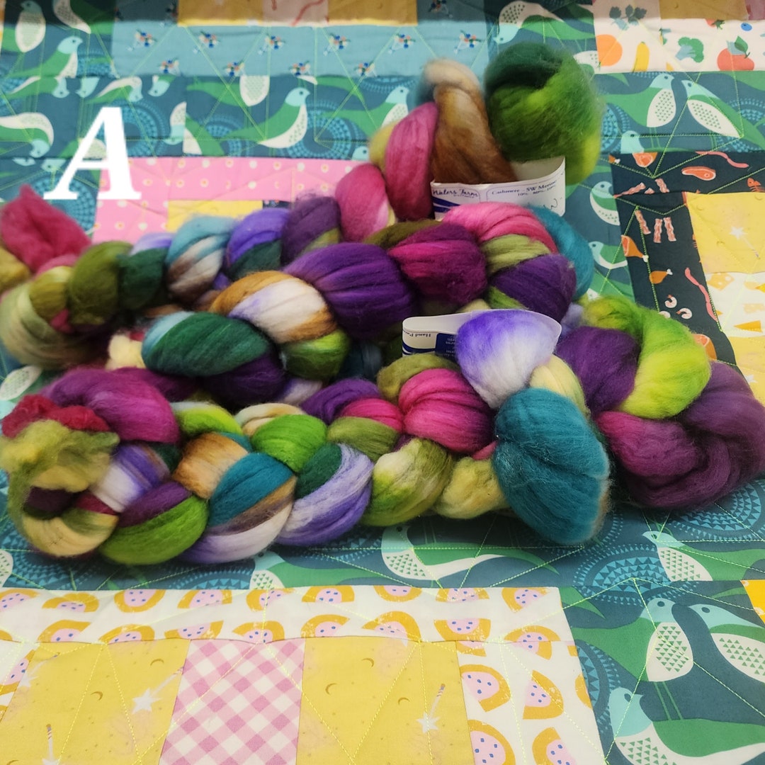 Destash Spinning Fibers From Beemiceelf and Three Waters Farm Wool ...